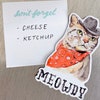 Boba Milk Tea Cat, Bubble Tea Cat Refrigerator Magnet, Cute Cat Fridge ...