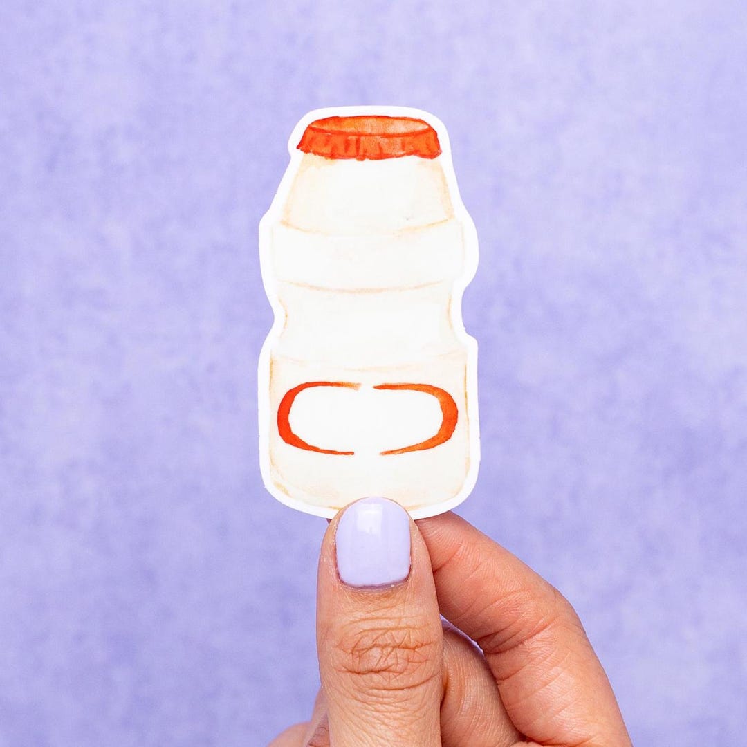 Yakult Probiotic Drink Sticker, Cute Asian Drink Vinyl Sticker, Kawaii ...