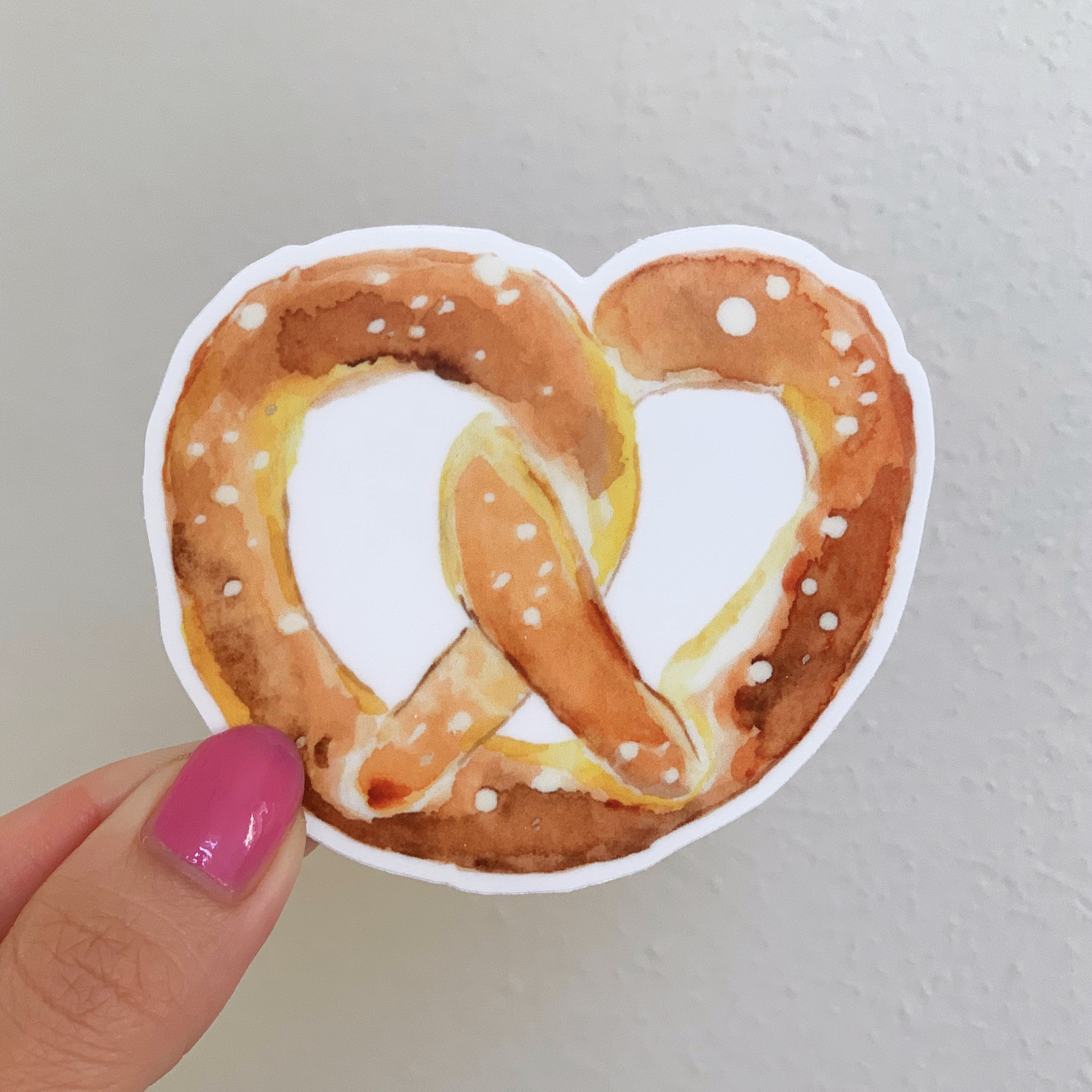 Pretzel Vinyl Sticker Junk Food Stickers New York Decal | Etsy