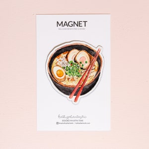 Ramen Noodles Magnet, Japanese Ramen Fridge Magnet, Refrigerator Magnet ...