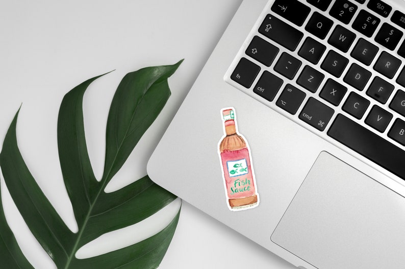 Vietnamese Fish Sauce Sticker, Watercolor Laptop Sticker, Viet Food ...