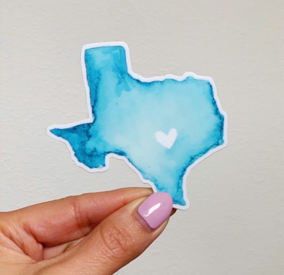 Vinyl Texas State Sticker Texas Stickers Texas Decal | Etsy