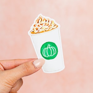 Pumpkin Spice Latte Sticker, PSL Sticker, Fall Vinyl Stickers - Etsy