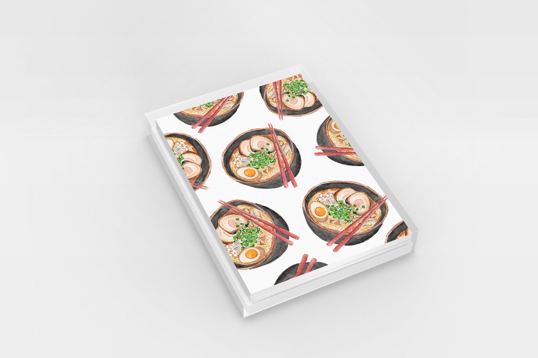 Ramen Note Card Set, Ramen Noodle Greeting Cards, Asian Noodles ...