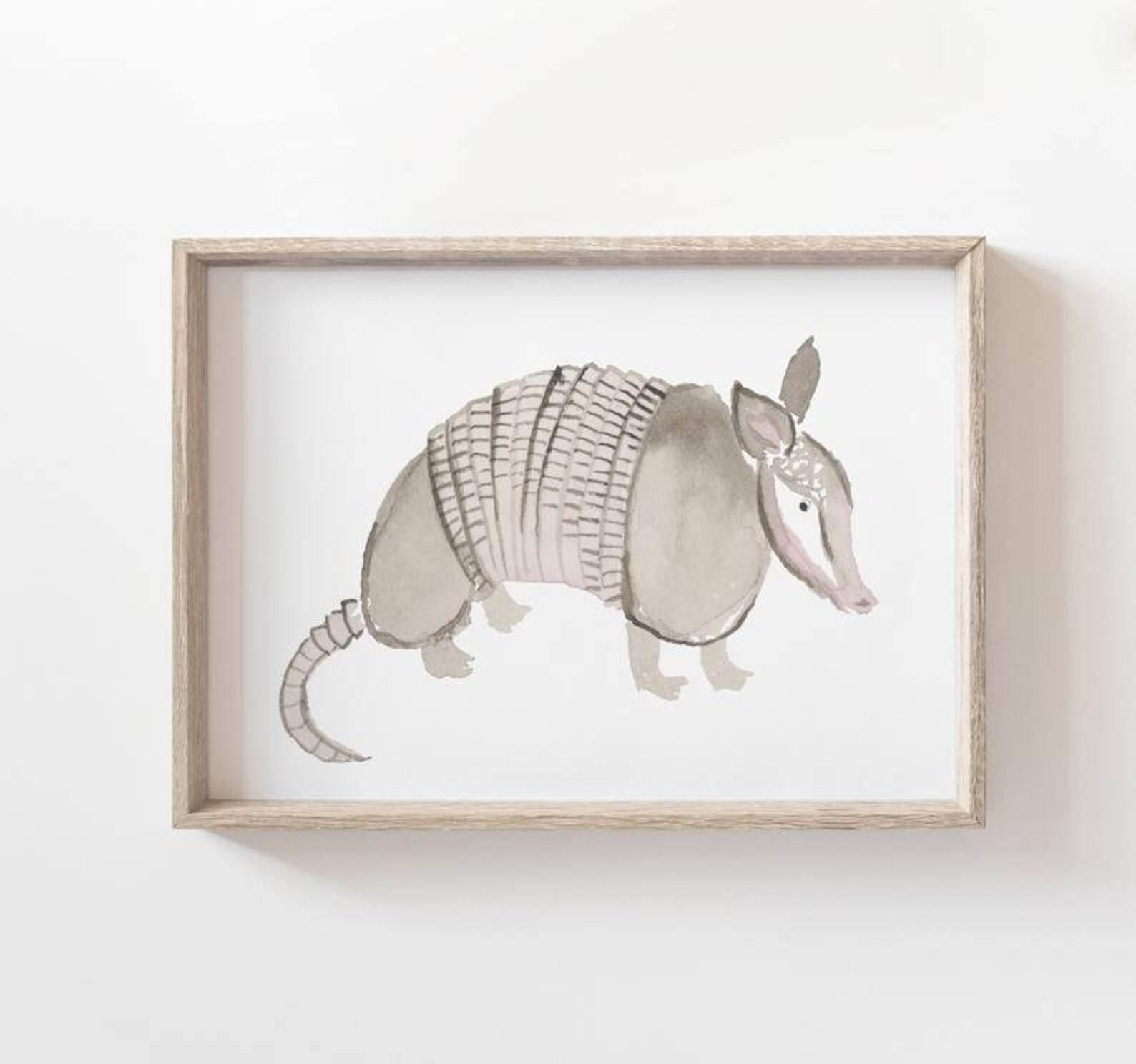 Armadillo Print Armadillo Wall Art Armadillo Poster Texas - Etsy