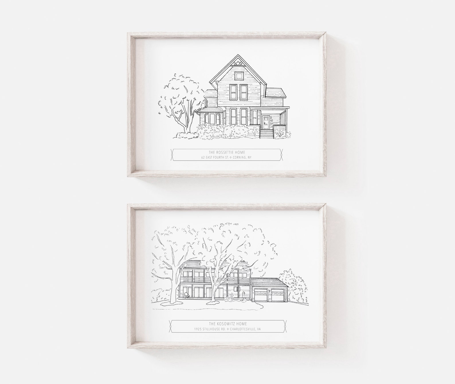 Custom Home Portrait House Drawing Personalized Home | Etsy