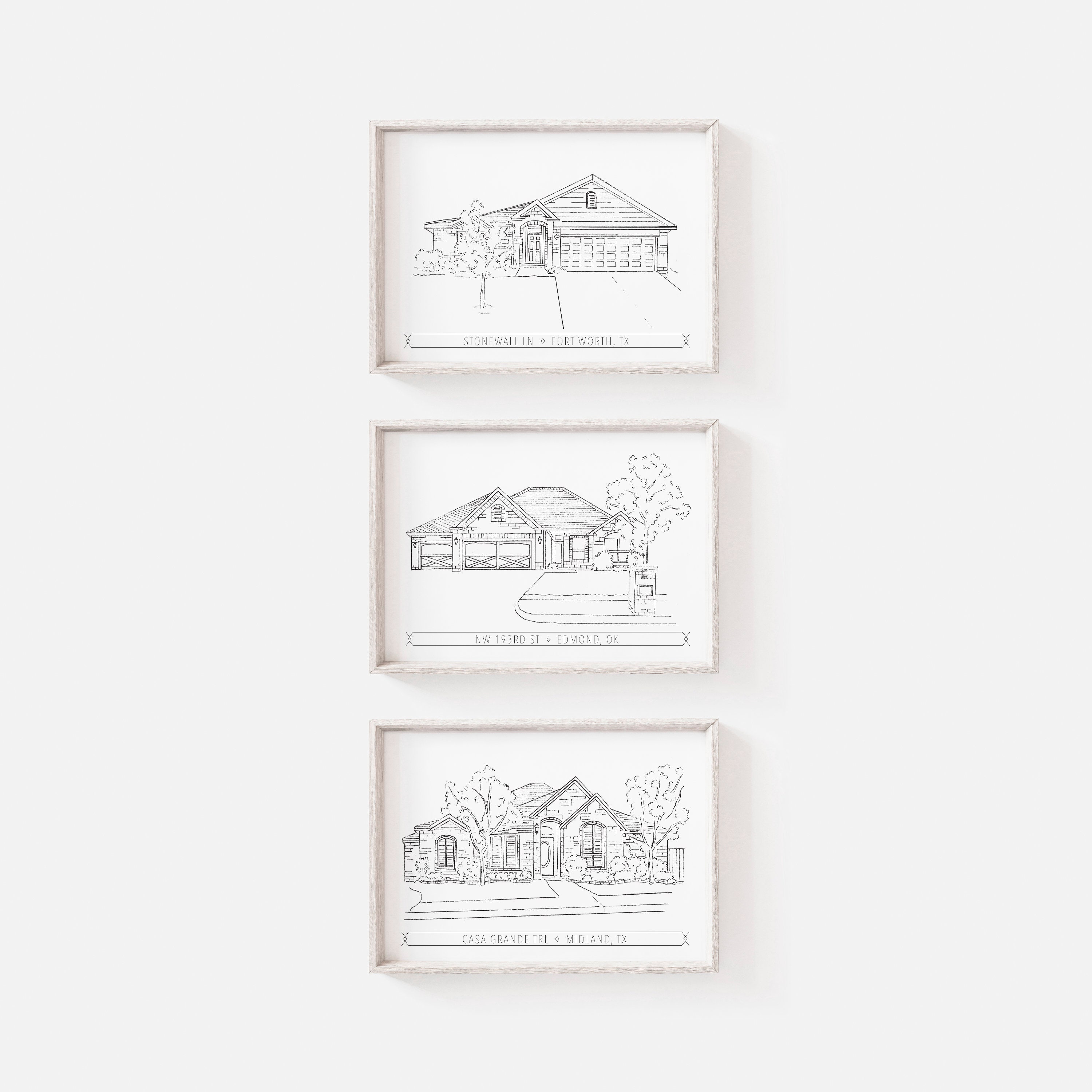 Custom Home Portrait, House Drawing, Personalized Home Illustration ...