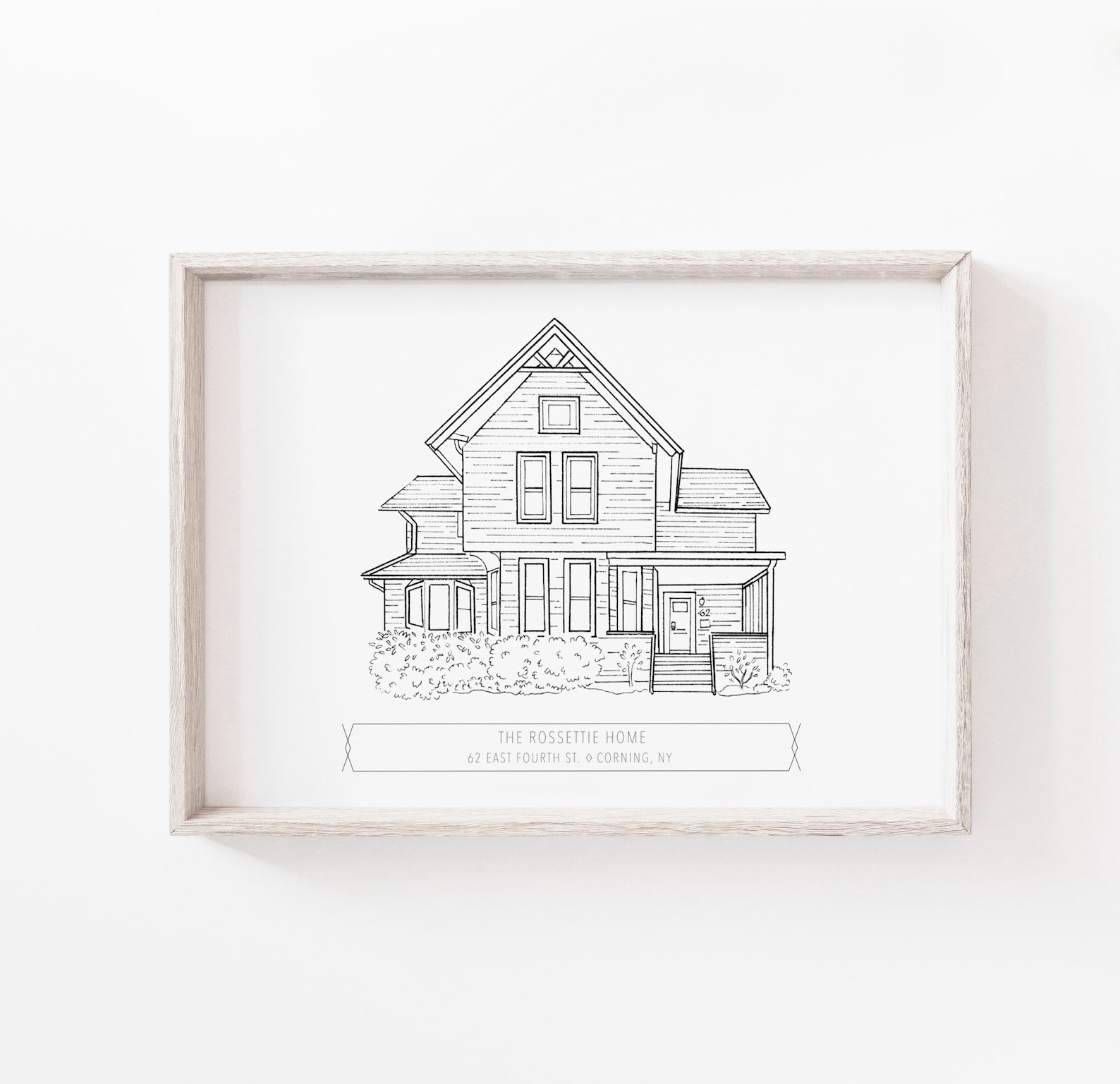 Custom Home Portrait House Drawing Personalized Home | Etsy