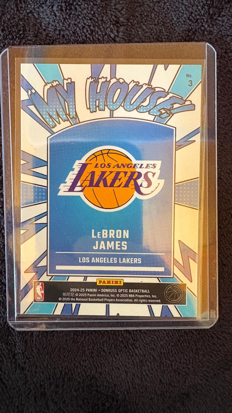 2024-25 Donruss Optic Lebron James My House Holo #3 Lakers - Etsy