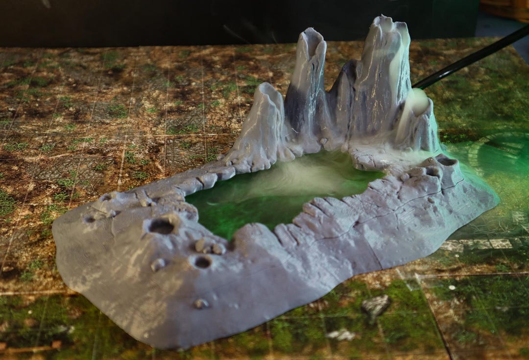 Acid Lake Calling Portal | DND Terrain | Fantasy RPG Scenery (hand ...