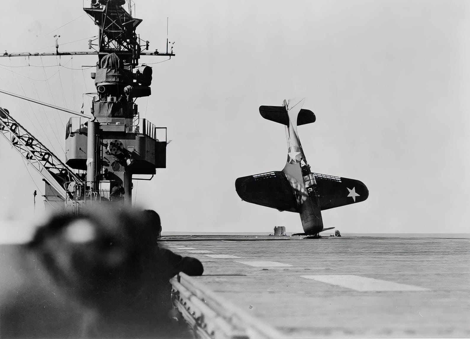 WWII Dauntless Dive Bomber Nose Crash | 1943 Naval Flight Deck Incident ...