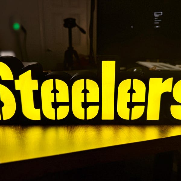 Steeler Light Sign - Etsy