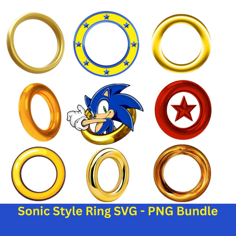 Sonic Rings - Etsy