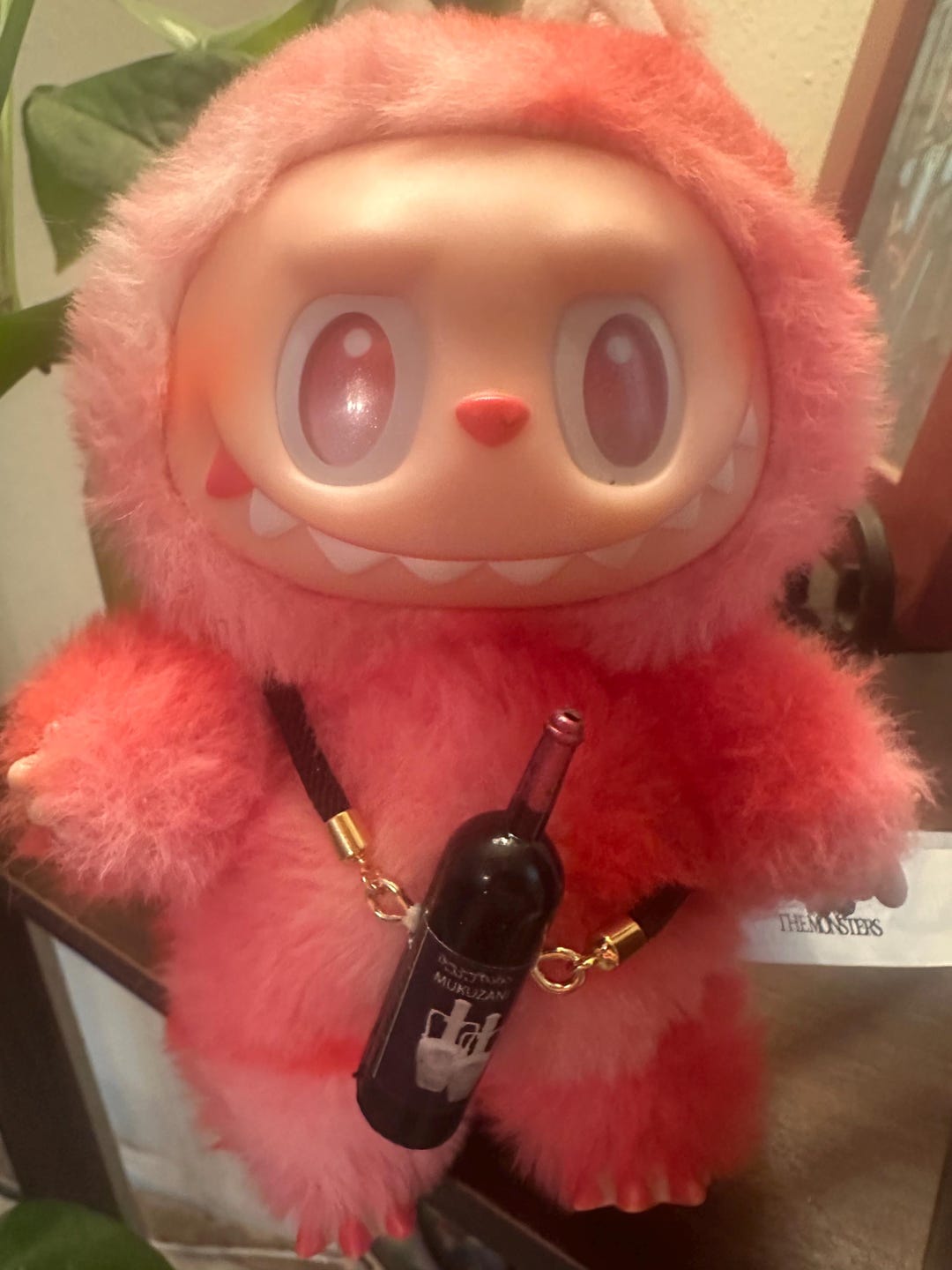 Labubu Doll Wine Bottle Crossbody Accessory - Etsy