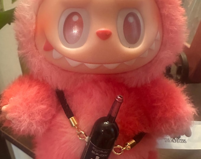 Labubu Doll Wine Bottle Crossbody Accessory - Etsy