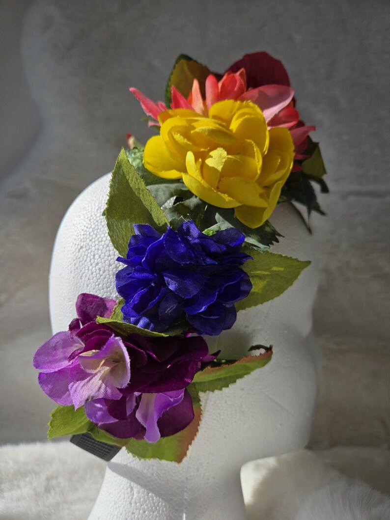 Rainbow, Headbands, Flower, LGBTQ, Pride, Fairy, Luau, Haku, Lei ...