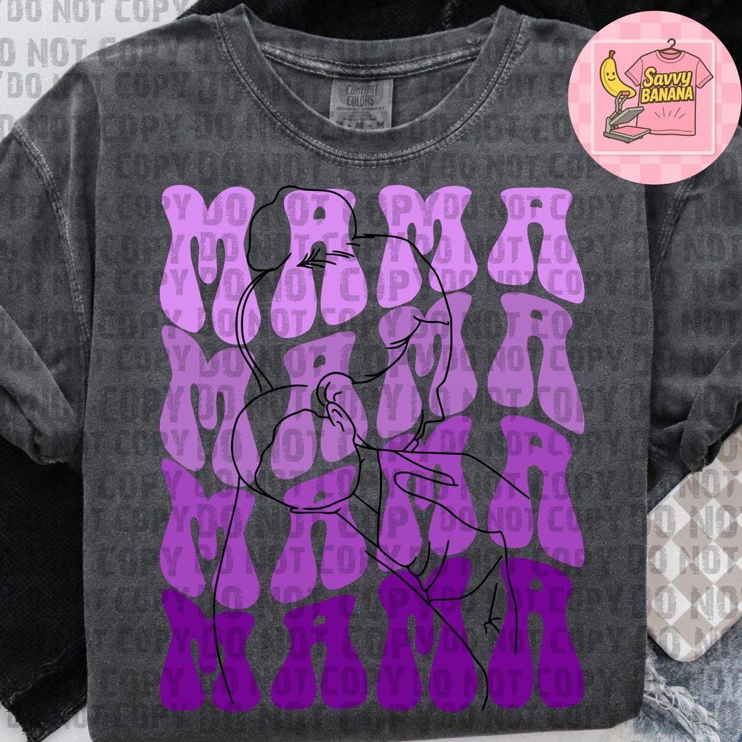 Mama With Outline Mama and Baby | PNG | DIGITAL DOWNLOAD - Etsy