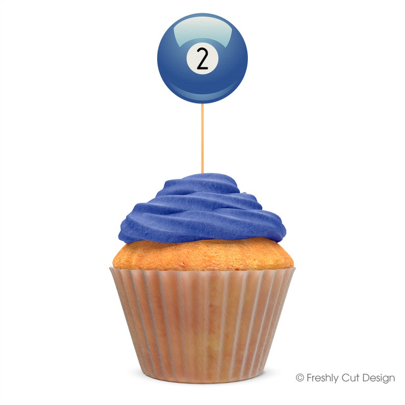 Billiard Balls 2" Treat Toppers or Labels - Etsy