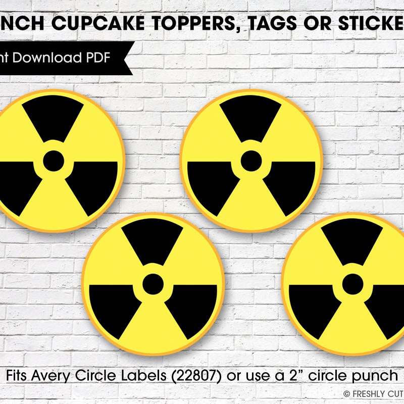 Radioactivity Symbol Stickers - Etsy