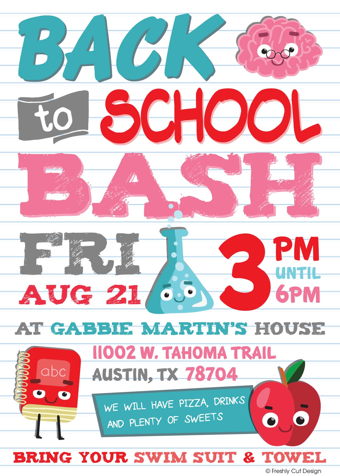 Brainiac Back to School Bash Printable or Printed w/ FREE - Etsy