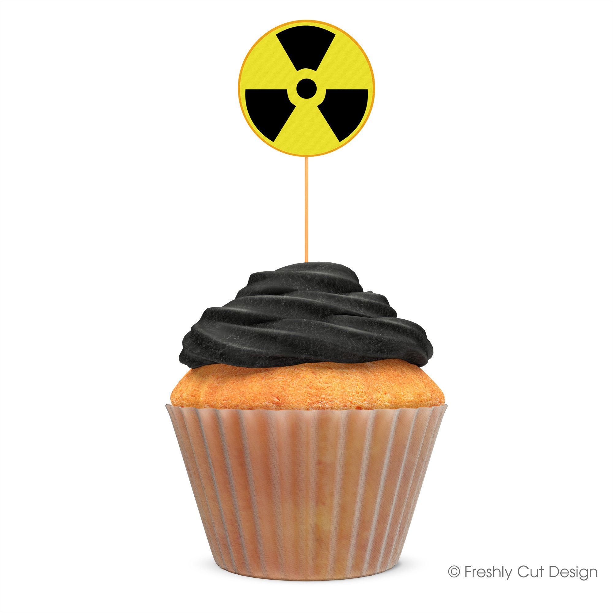 Radioactive Symbol 2 Printable Treat Toppers or Labels - Etsy