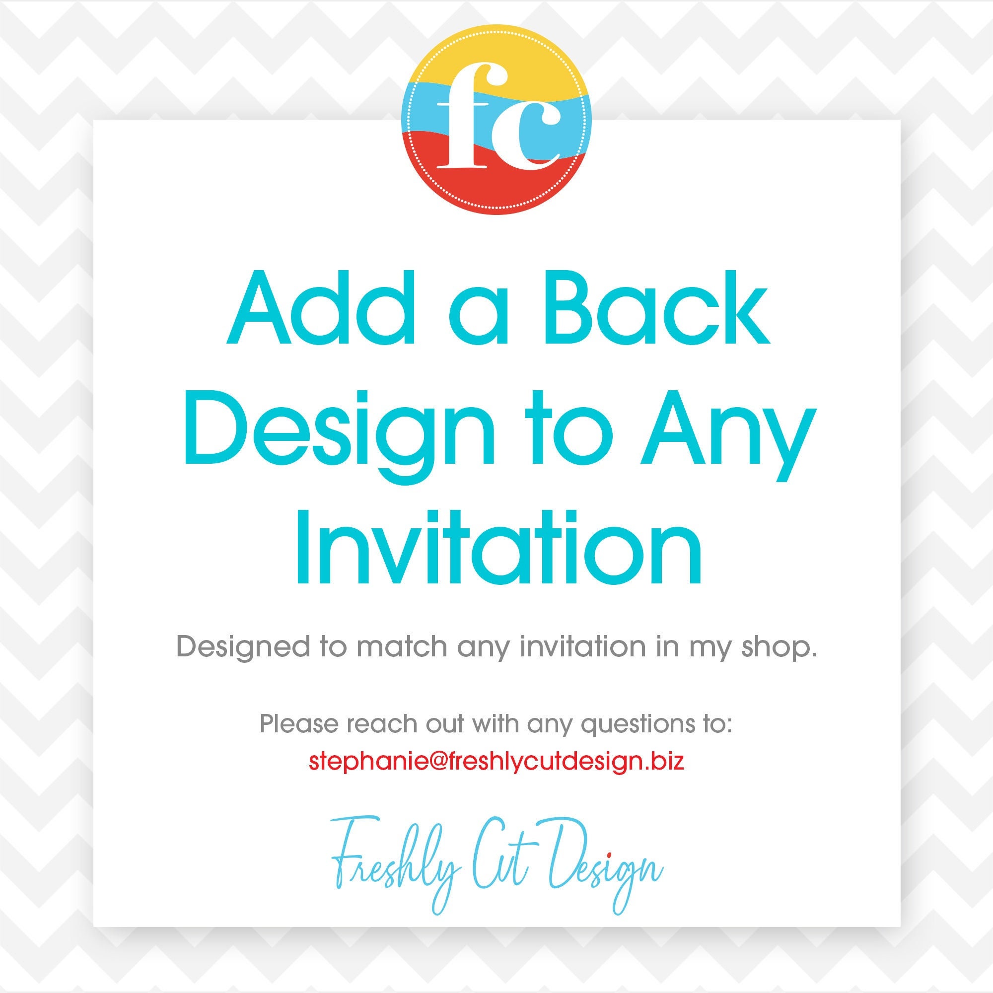 Add a Matching Back Design to Any Invitation - Etsy