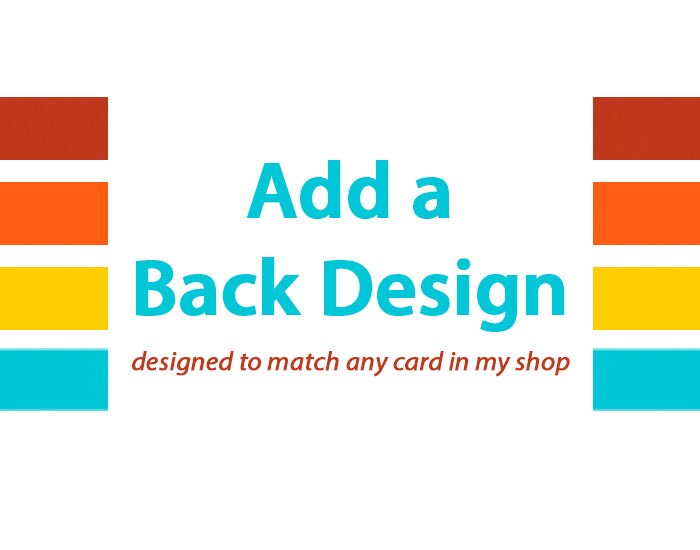 Add a Matching Back Design to Any Invitation | Etsy