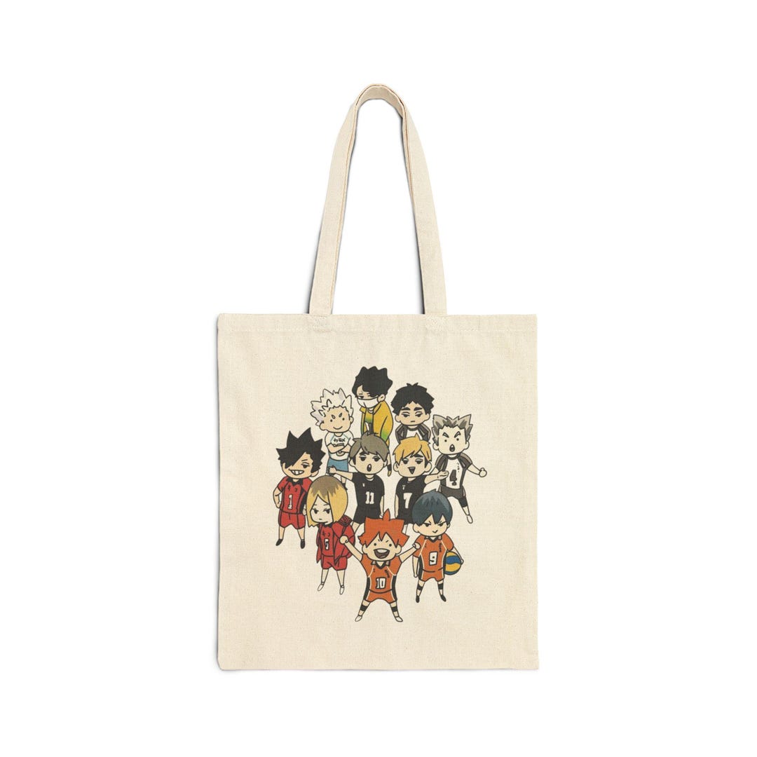 Haikyuu Characters Tote Bag - Character Aesthetic Cute Custom Eco ...