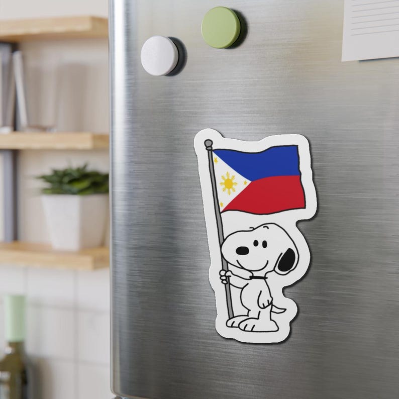 Peanuts Snoopy X Philippines Die-cut Magnet - Vinyl Magnet Fridge ...