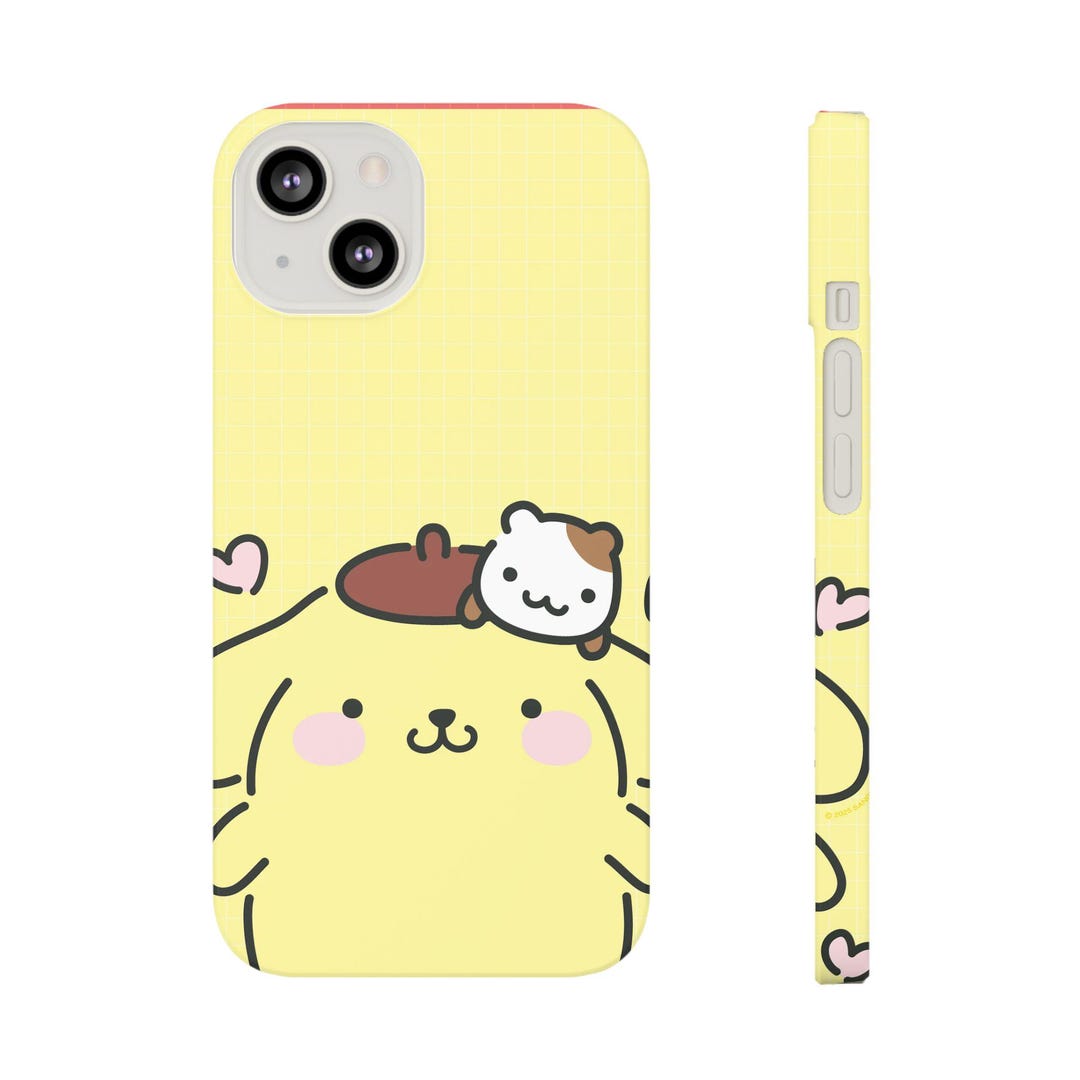 Sanrio Pompompurin Character Phone Case - Aesthetic Cute Design Custom ...