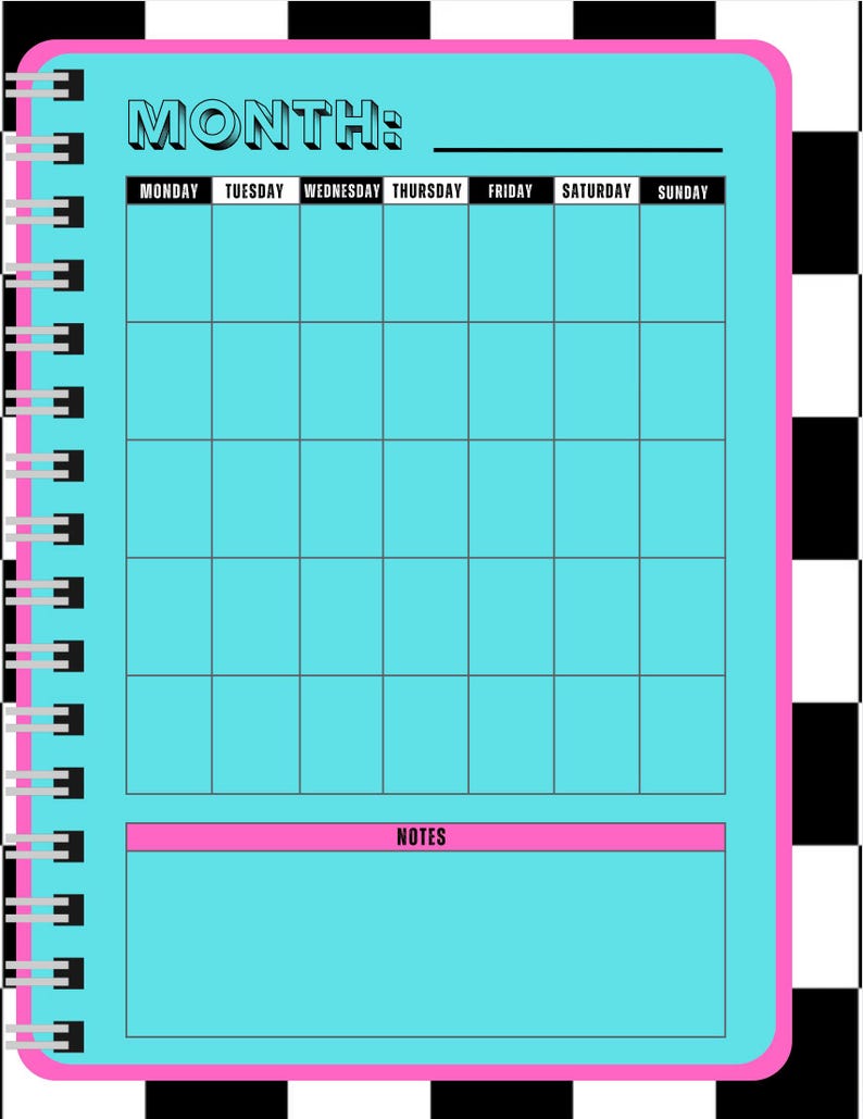 Retro Teacher Planner Printable | Digital Teacher Planner PDF | Weekly ...