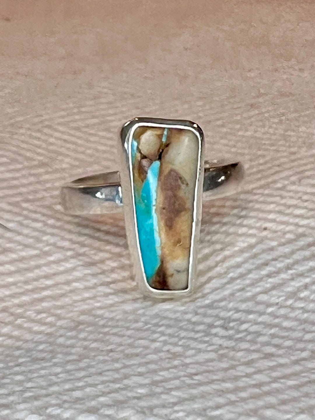 Royston Ribbon Turquoise Ring - Etsy