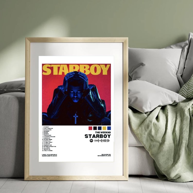 Starboy Tracklist Poster | Digital Download - Etsy