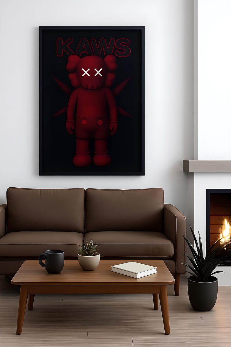 Kaws Wall Art - Etsy