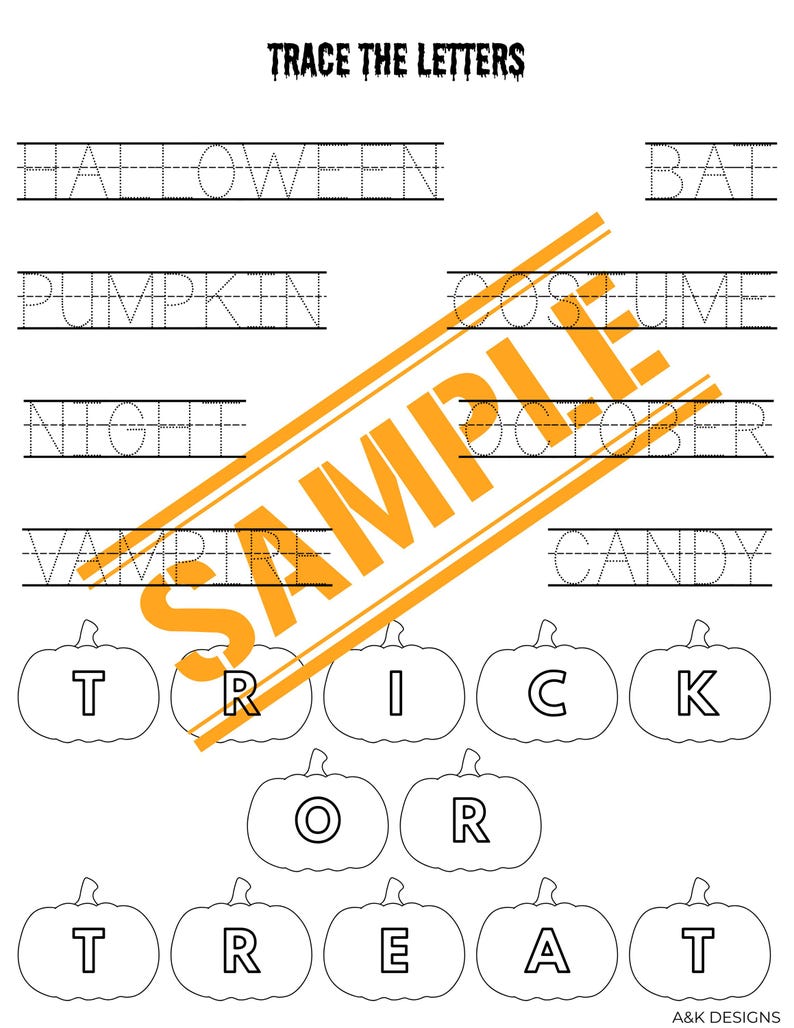 Kids Halloween Activity Booklet: Games, Coloring, Puzzles (PDF ...