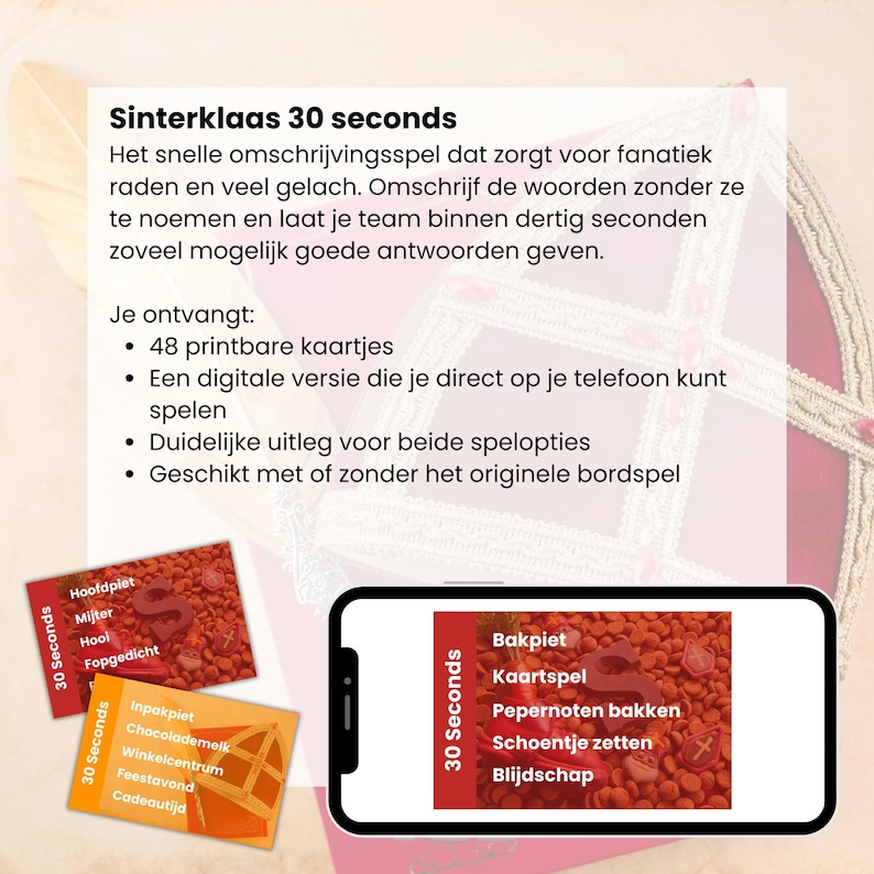 Sinterklaasspellenbundel | 30 seconden | Sinterklaas Dobbelspel | Bingo ...