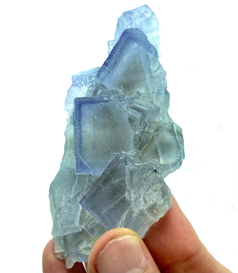 Natural Blue Phantom Fluorite Specimen From Pakistan (207g) - Etsy