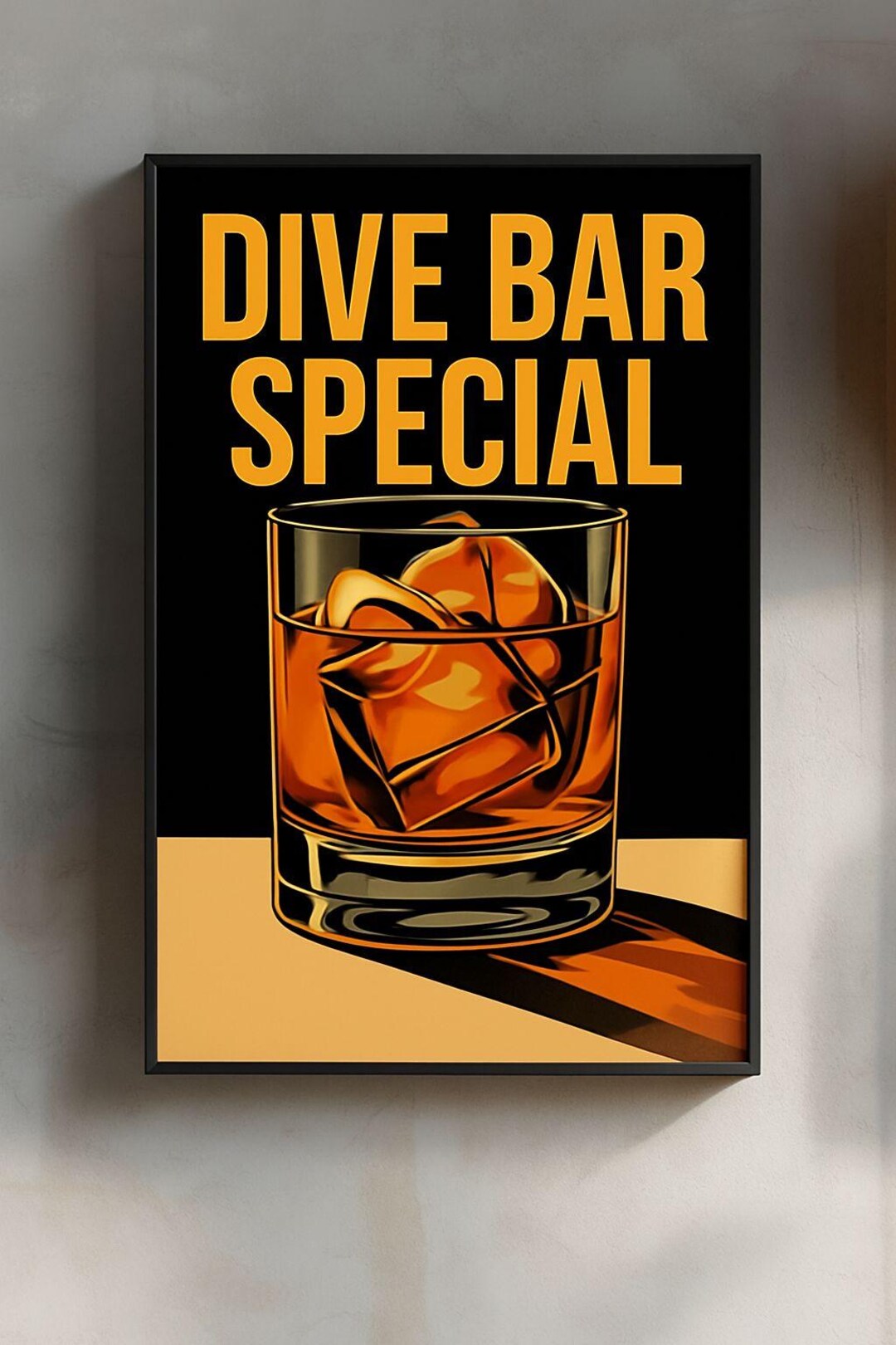 Dive Bar Digital Poster - Etsy