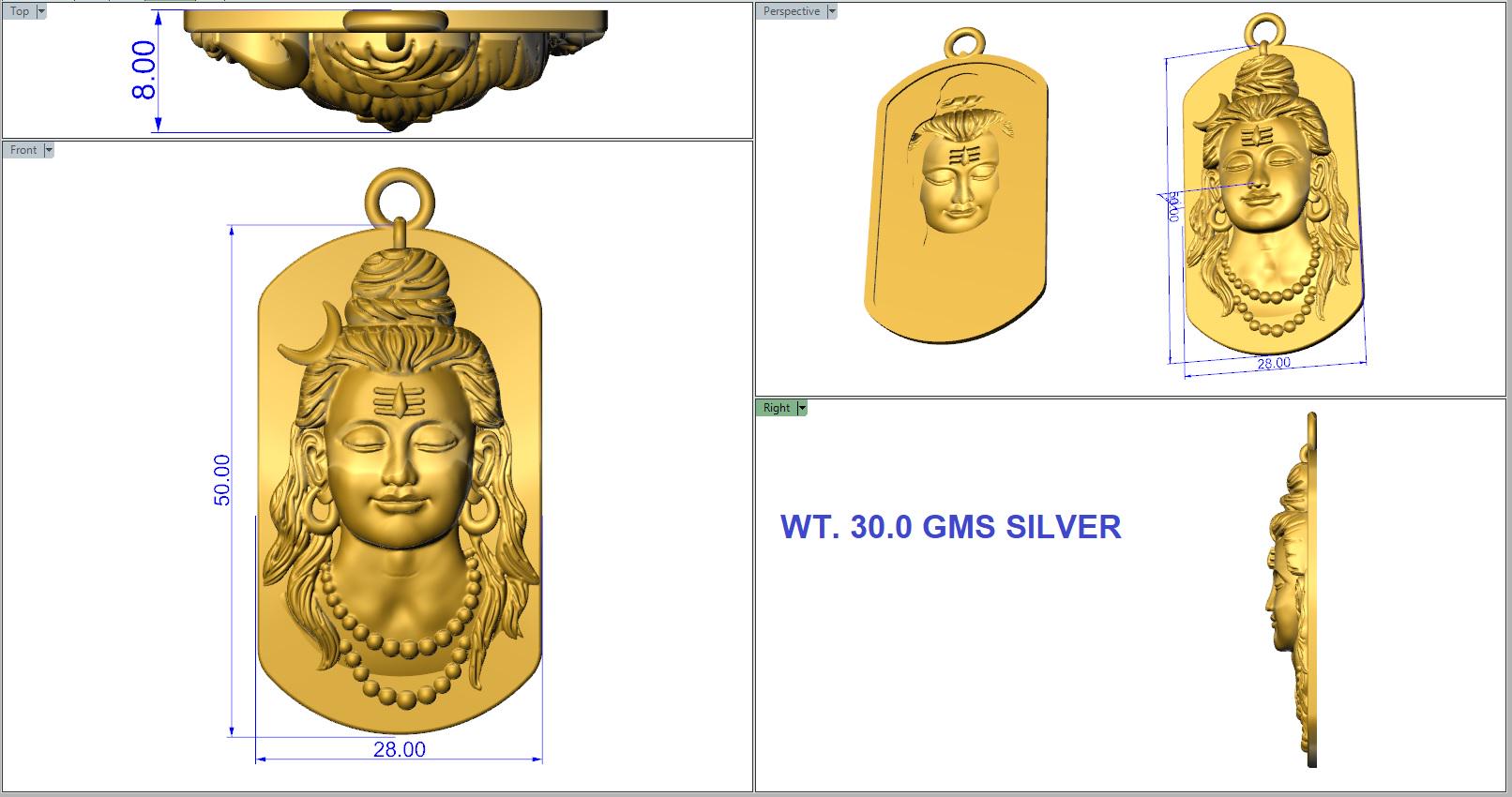 Custom Jewelry CAD Design: 3D Model for Rings, Pendants, Earrings - Etsy