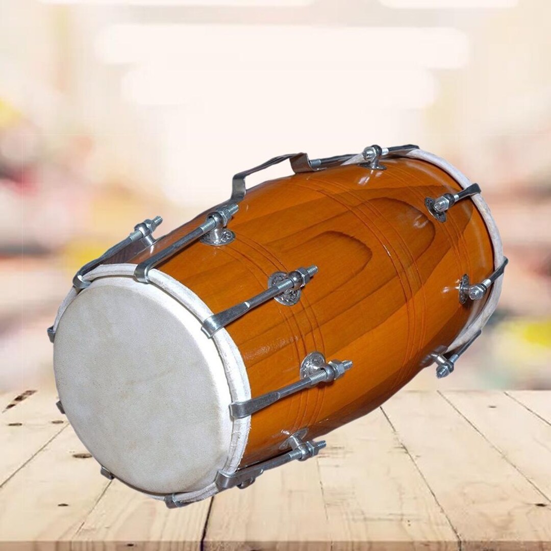 Mango Wood Dholak | Traditional Dholki Drum With Bag | Use for Wedding ...