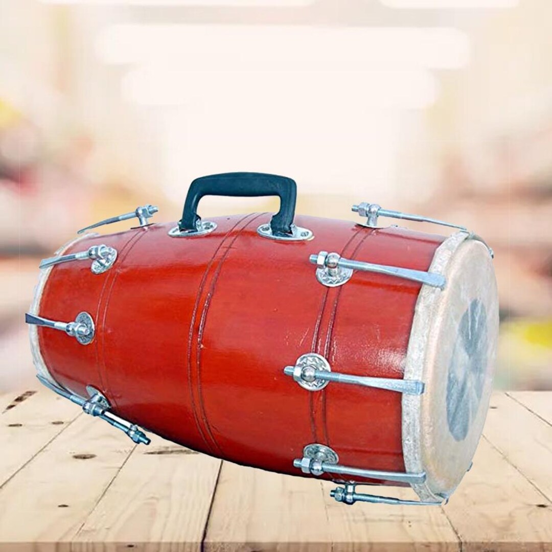 Mango Wood Dholak | Traditional Dholki Drum With Bag | Use for Wedding ...