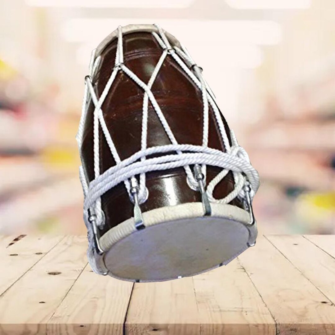 Mango Wood Doori Dholak | Traditional Dholki Drum With Bag | Use for ...