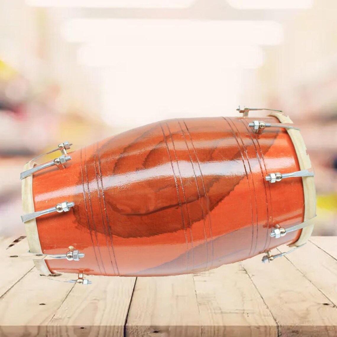 Mango Wood Dholak | Traditional Dholki Drum With Bag | Use for Wedding ...