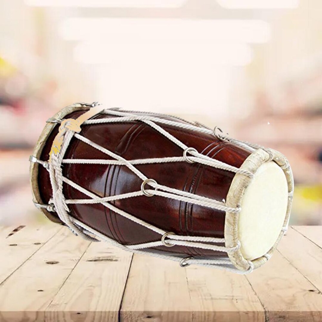 Mango Wood Doori Dholak | Traditional Dholki Drum With Bag | Use for ...
