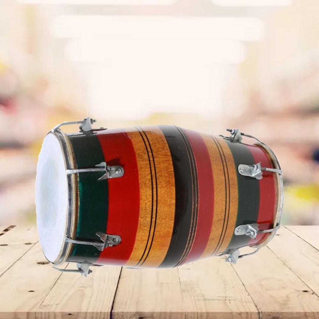 Mango Wood Dholak | Traditional Dholki Drum With Bag | Use for Wedding ...