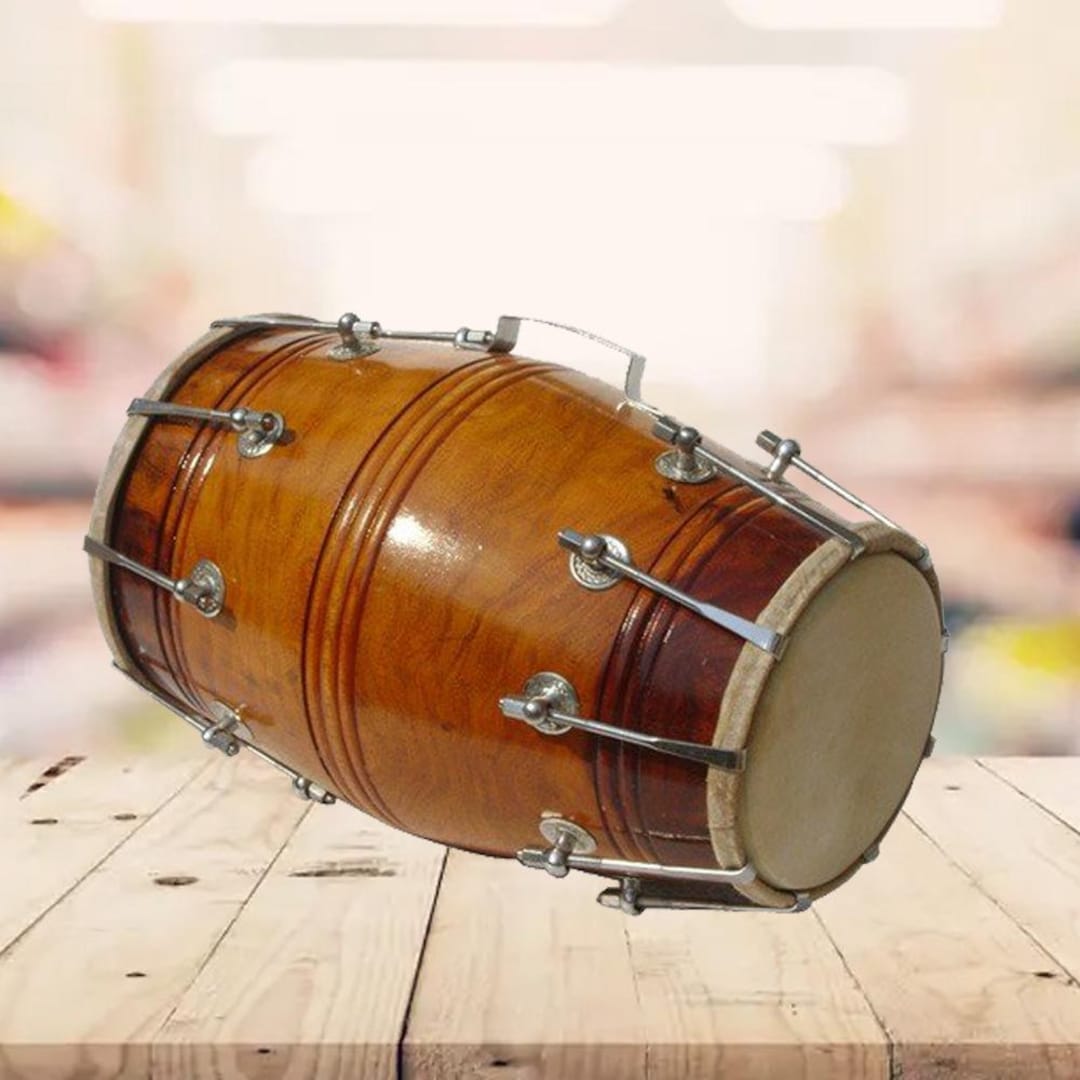 Rose Wood Dholak | Traditional Dholki Drum With Bag | Use for Wedding ...
