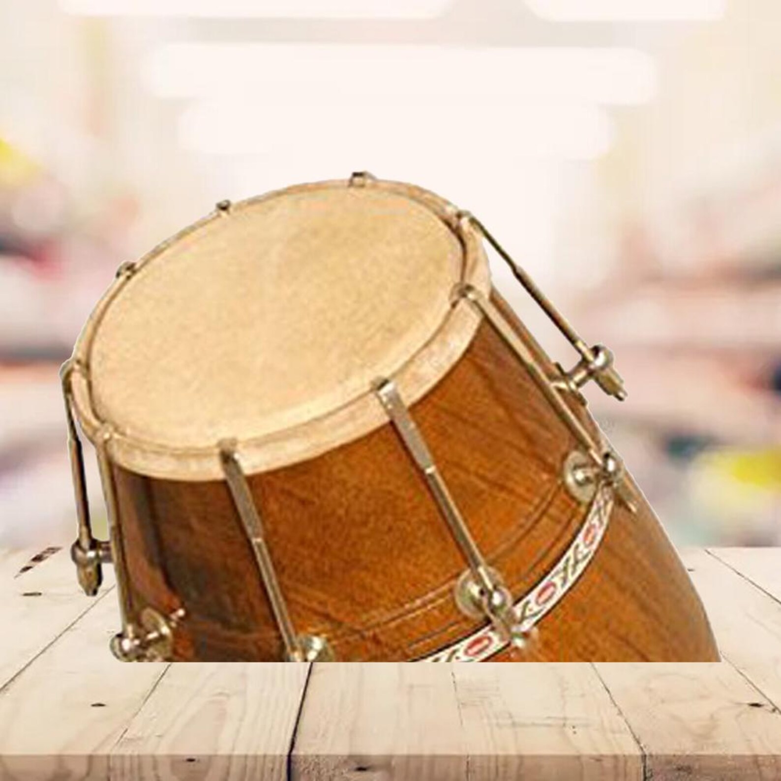 Mango Wood Dholak | Traditional Dholki Drum With Bag | Use for Wedding ...