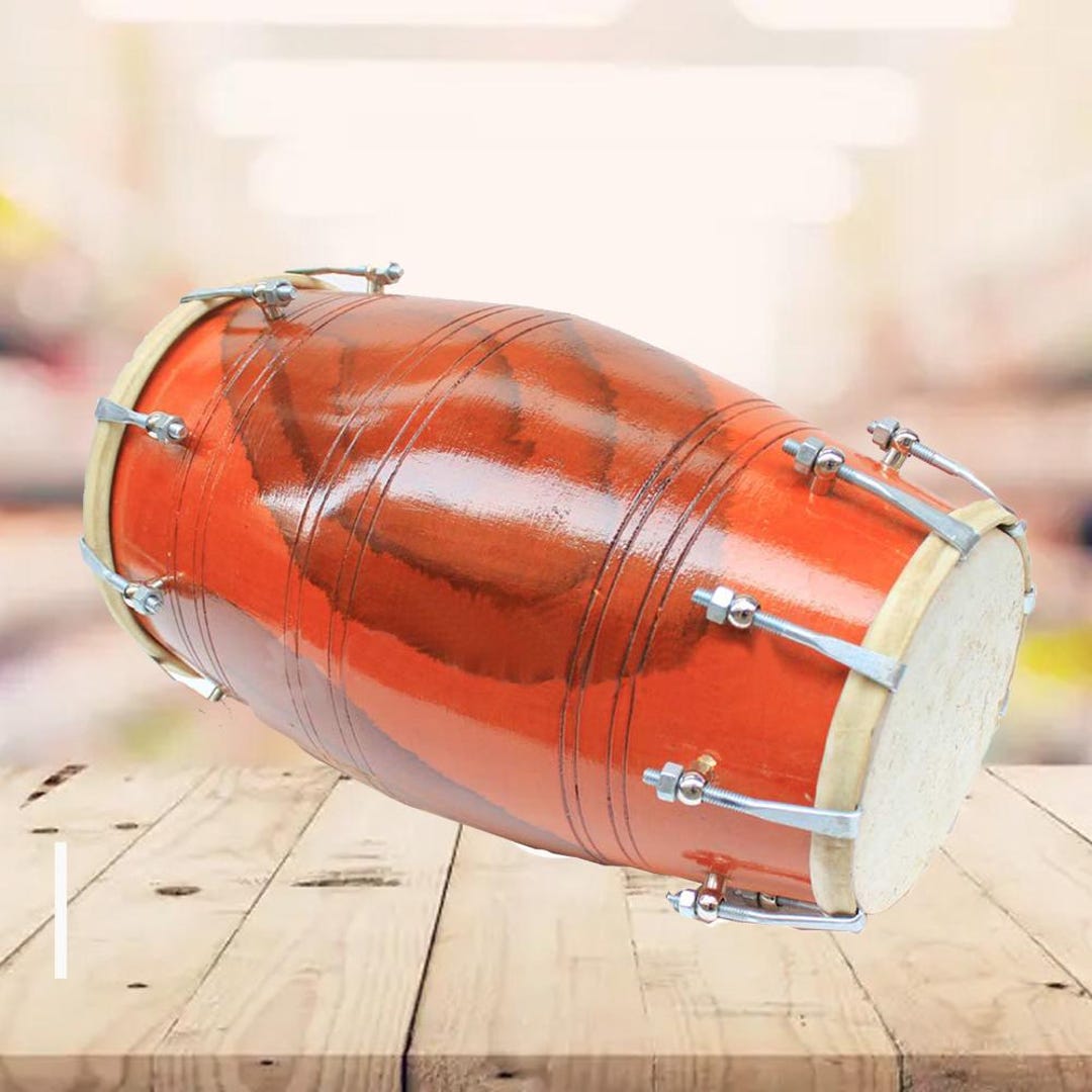 Mango Wood Dholak | Traditional Dholki Drum With Bag | Use for Wedding ...