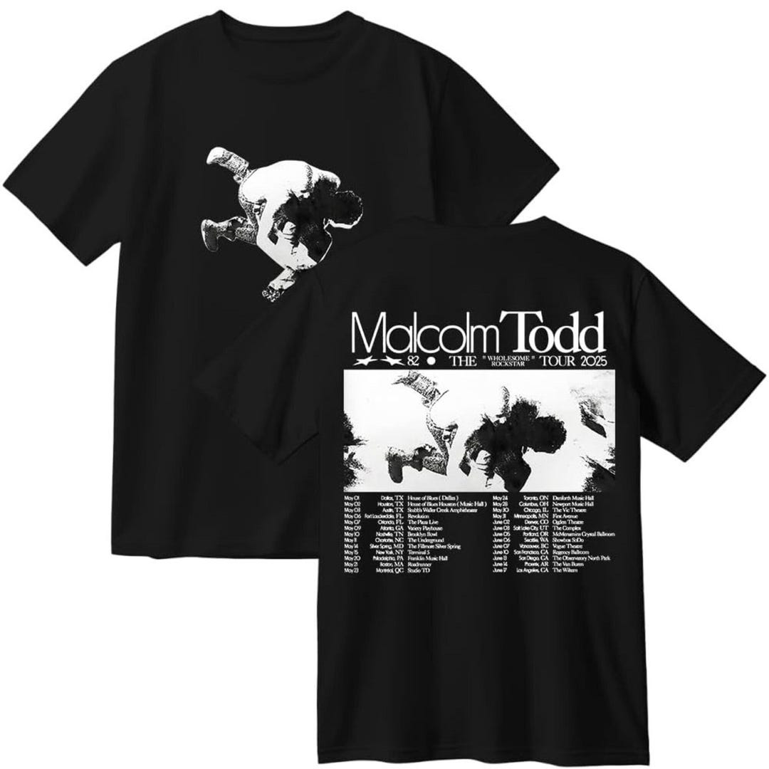 Vintage Malcolm Todd 2025 Tour T-shirt - Etsy