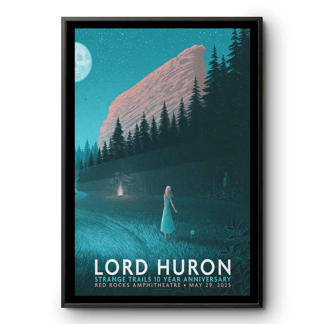 May 29-31 2025 Lord Huron Strange Trails 10 Year Anniversary Tour Red ...